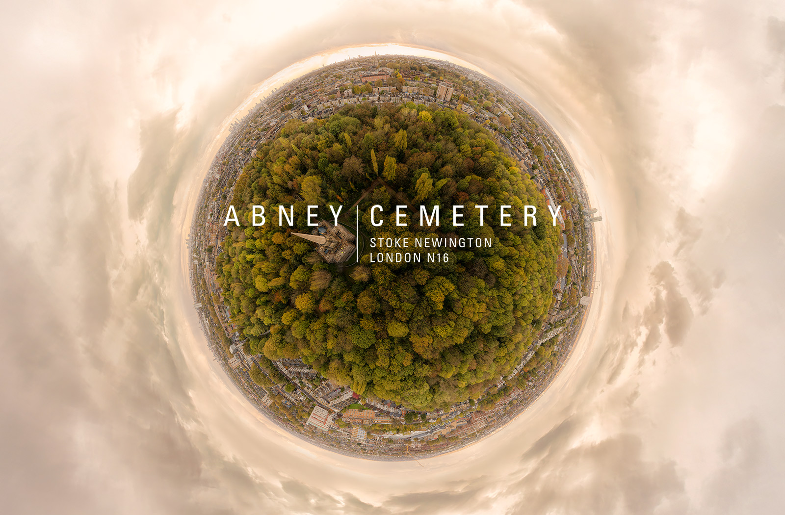 Abney Cemetery from 60 Meters : Gigapixel Drone 360 Photograph