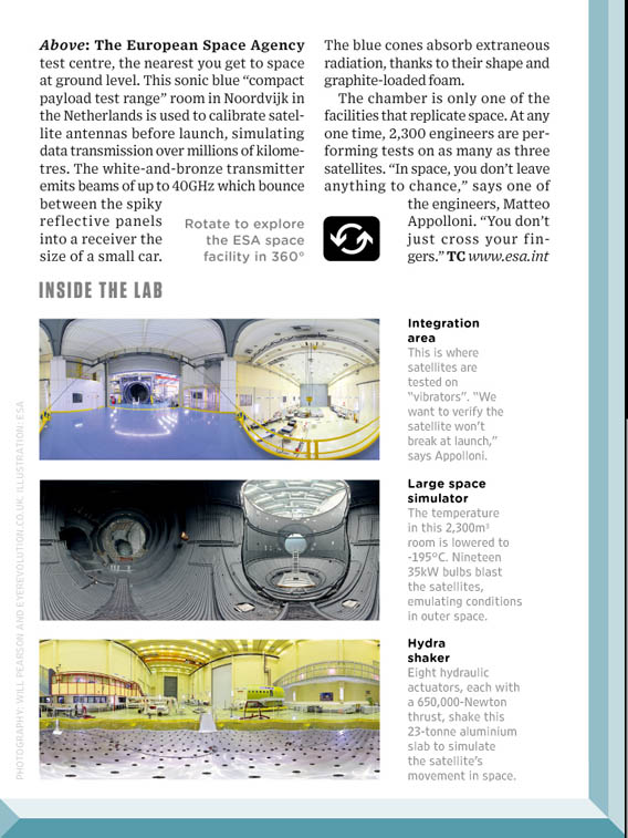 Wired Magazine iPad Edition on the European Space Agency Virtual Tours
